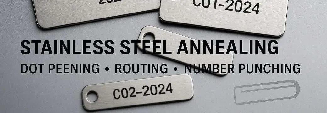 Stainless Steel Annealing vs Dot Peening, Routing & Punching