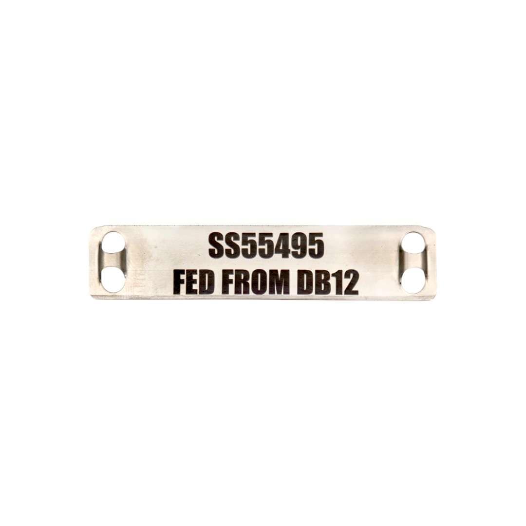 Cable ID Tags Stainless Steel Laser Engraving Darwin NT Local