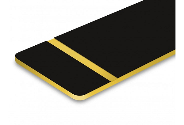 Matte Black to Gold Two Tone Acrylic All Purpose Signs