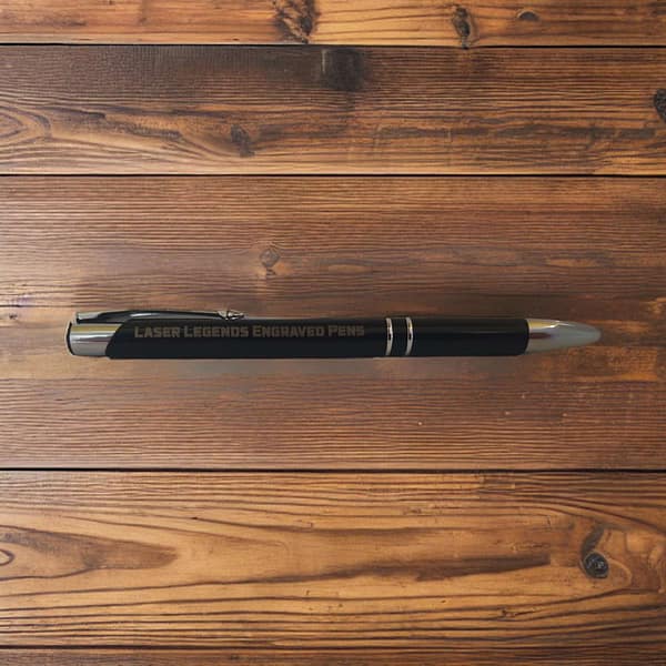 Custom Engraved Metal Pen Black Laser Legends NT Engraving