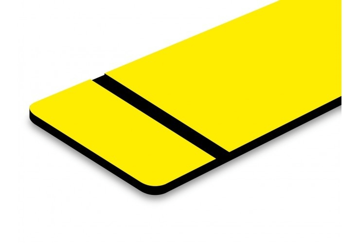 Yellow to Black Two Tone Acrylic All Purpose Signs