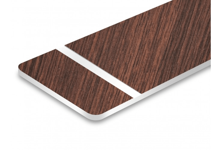 English Walnut to White Two Tone Acrylic Wood All Purpose Signs