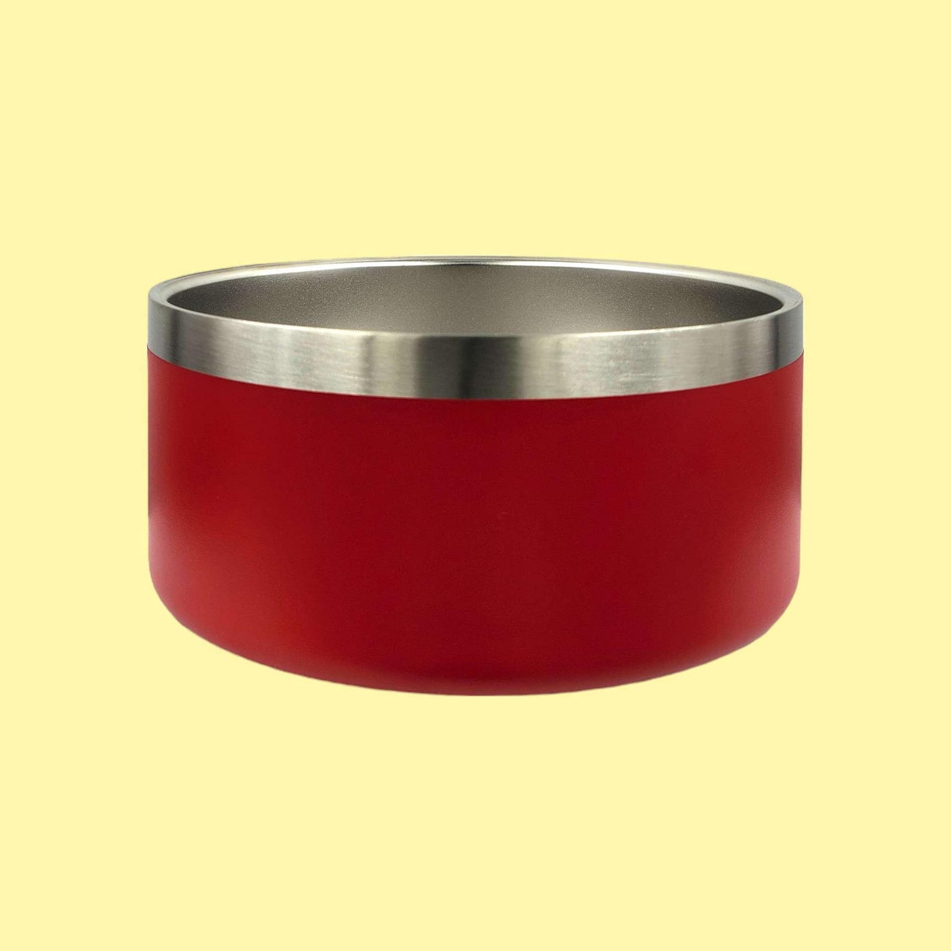 Dog Bowl Stainless Steel Large Red Engraving Included! NT